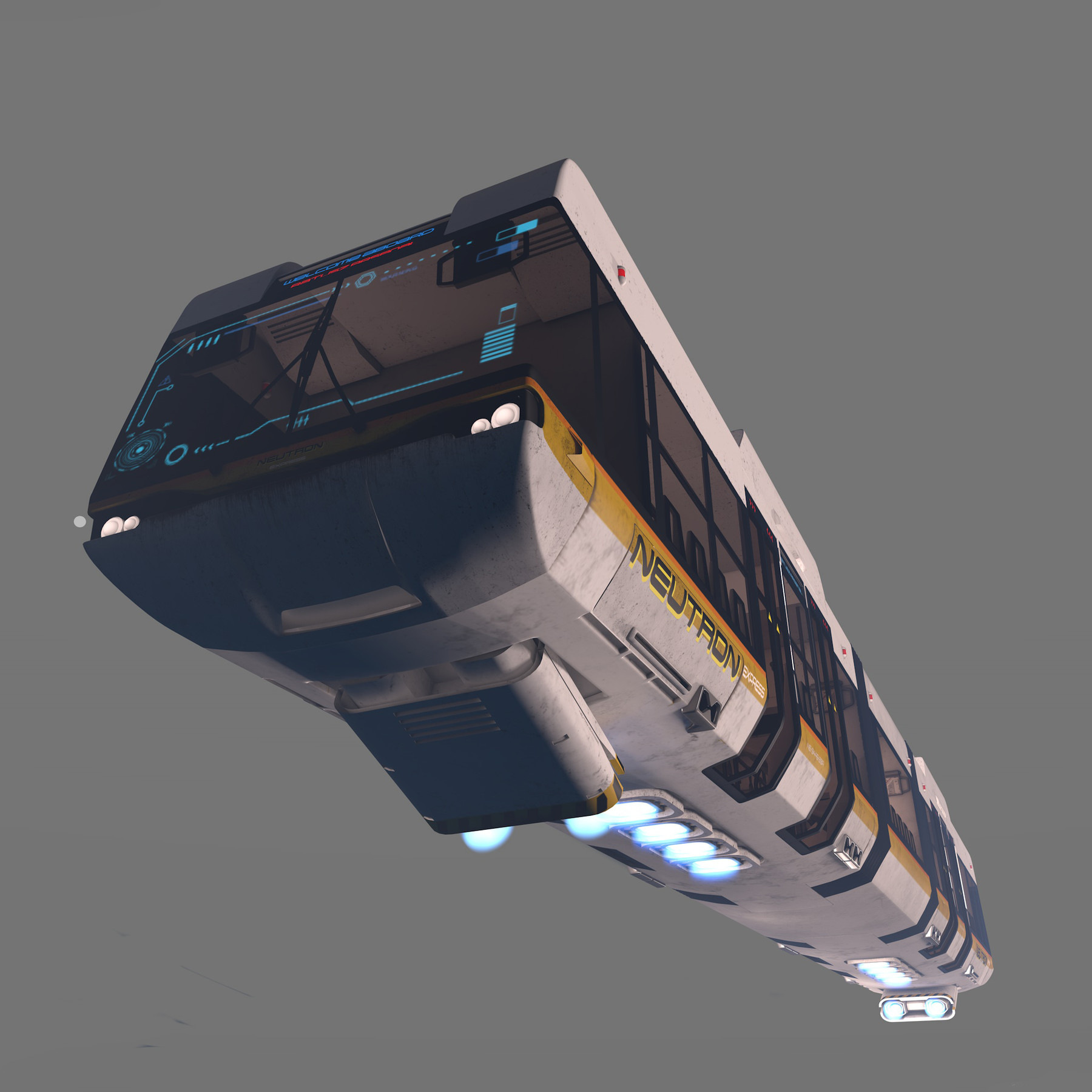 ArtStation - Cyberpunk Style Air Subway | Game Assets