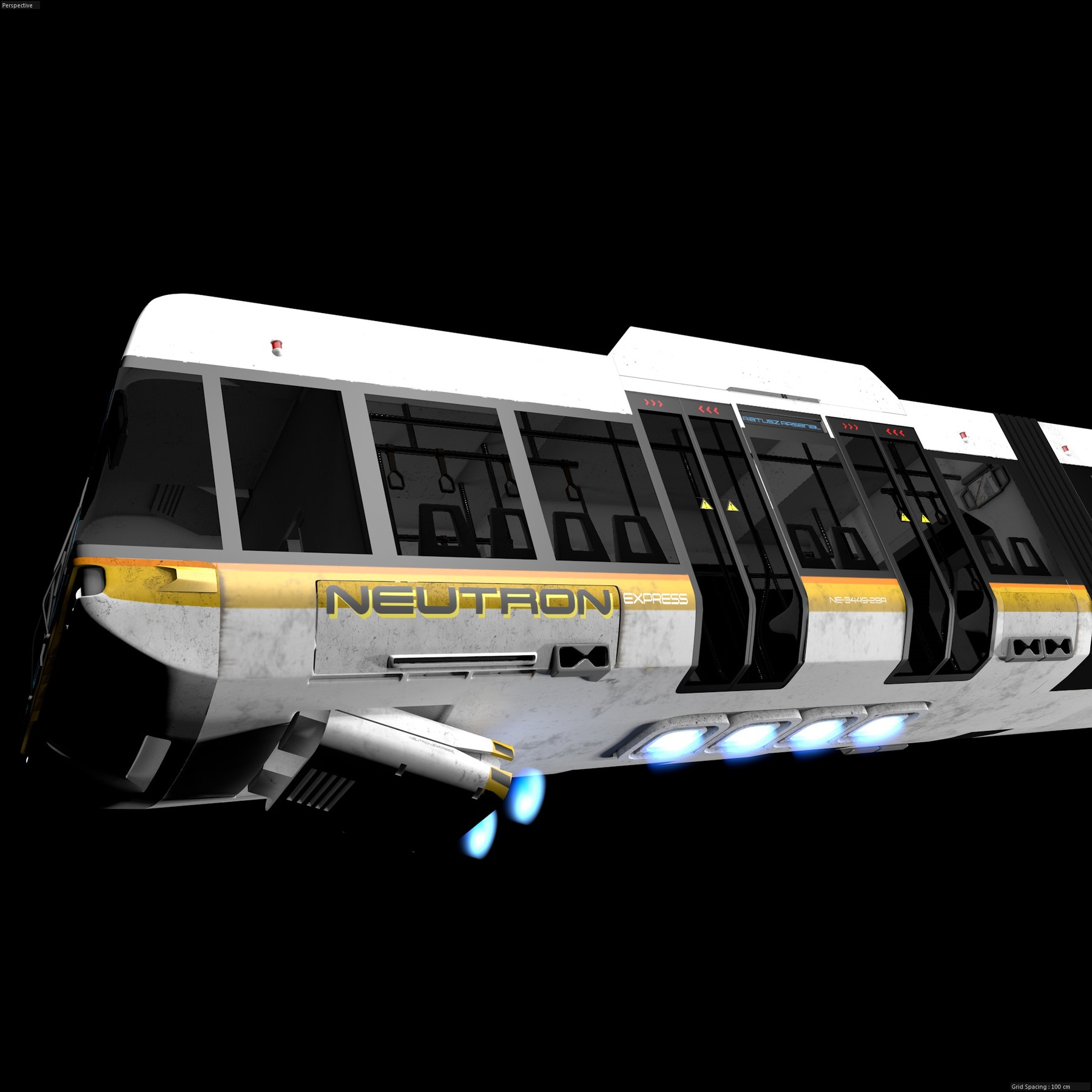 ArtStation - Cyberpunk Style Air Subway | Game Assets
