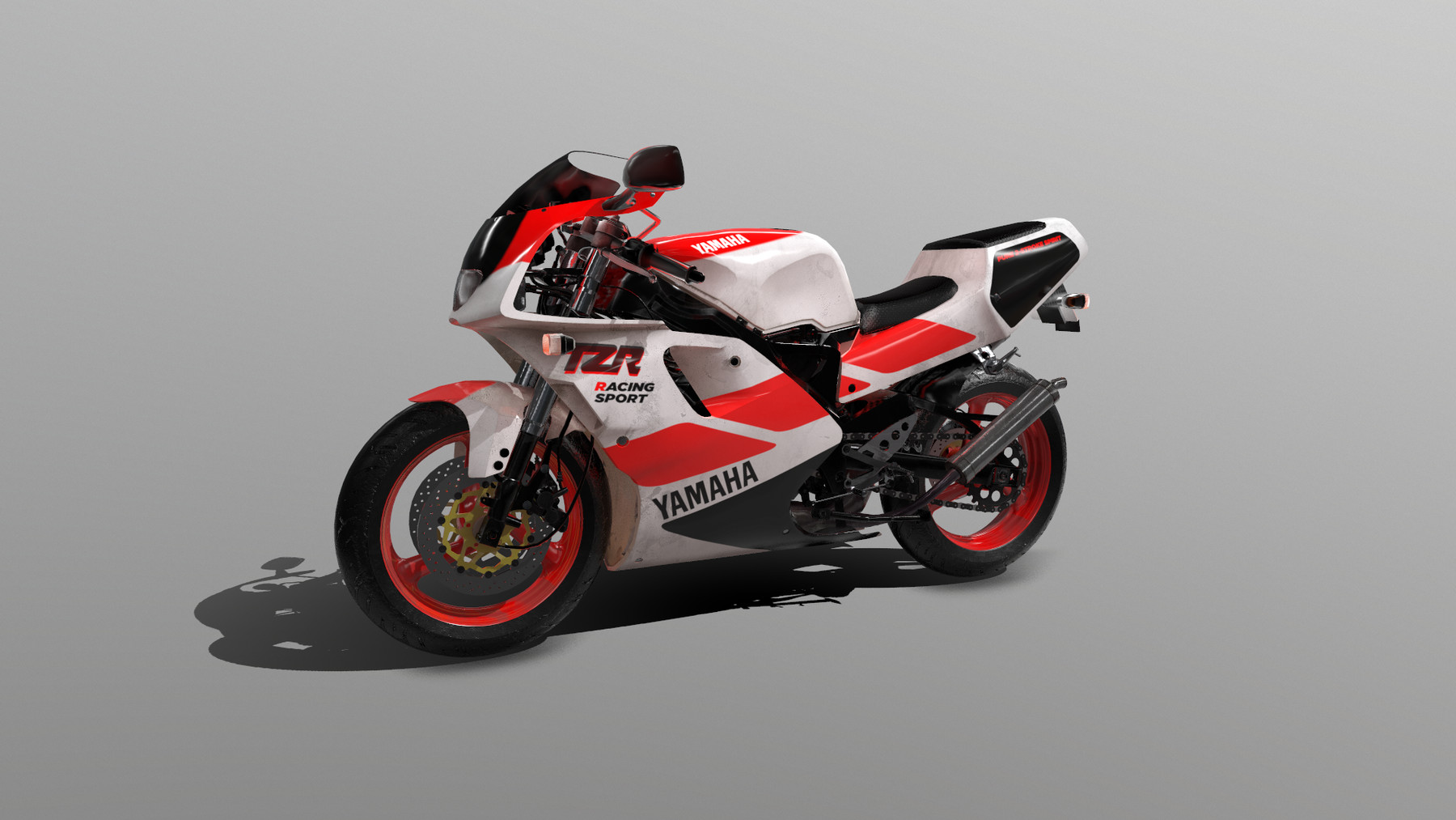 ArtStation - Yamaha TZR 250 | Game Assets