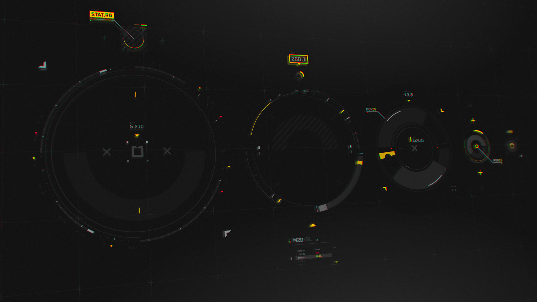 ArtStation - FUI / UI - Sci-fi Circular Elements Set | Game Assets