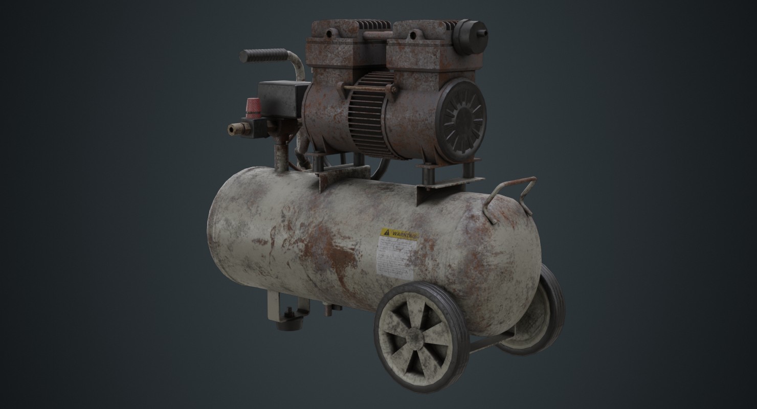 ArtStation - Air Compressor 3B | Game Assets
