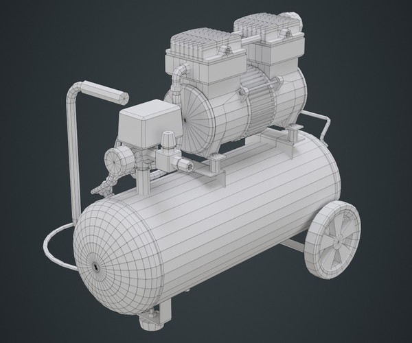 ArtStation - Air Compressor 3B | Game Assets