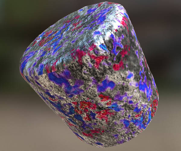 ArtStation - Black, Purple, Red and Blue Oxyded Metal Texture | Game Assets