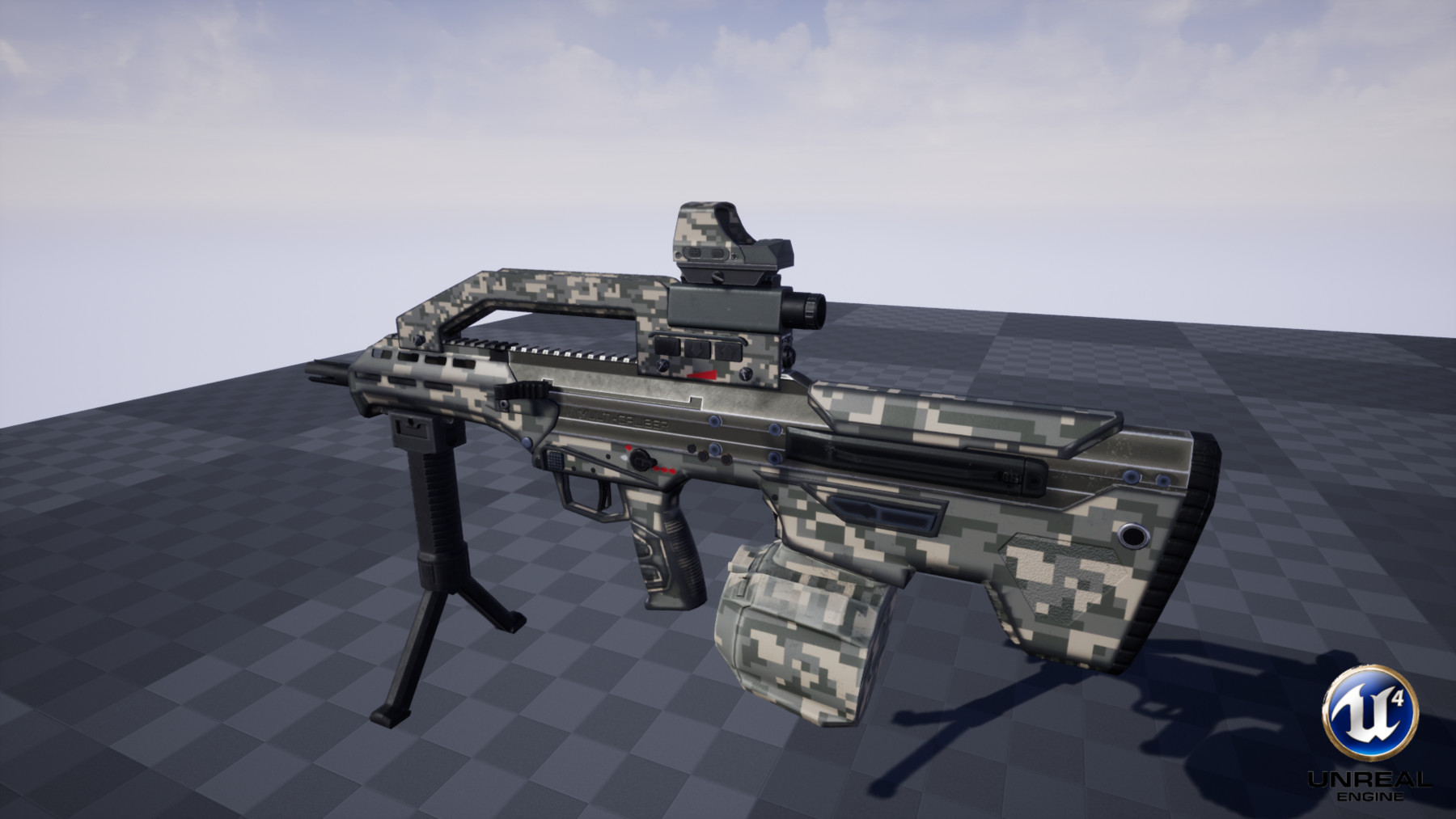 ArtStation - Modular Bullpup Rifle- Standard Variant | Resources