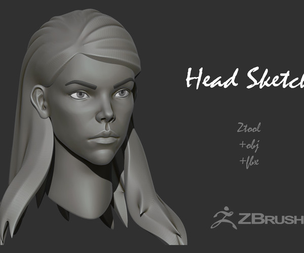 ArtStation - Female Head Sketch | Resources