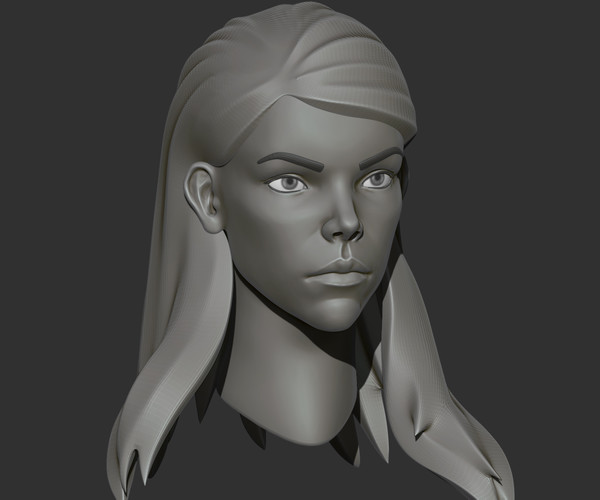 ArtStation - Female Head Sketch | Resources