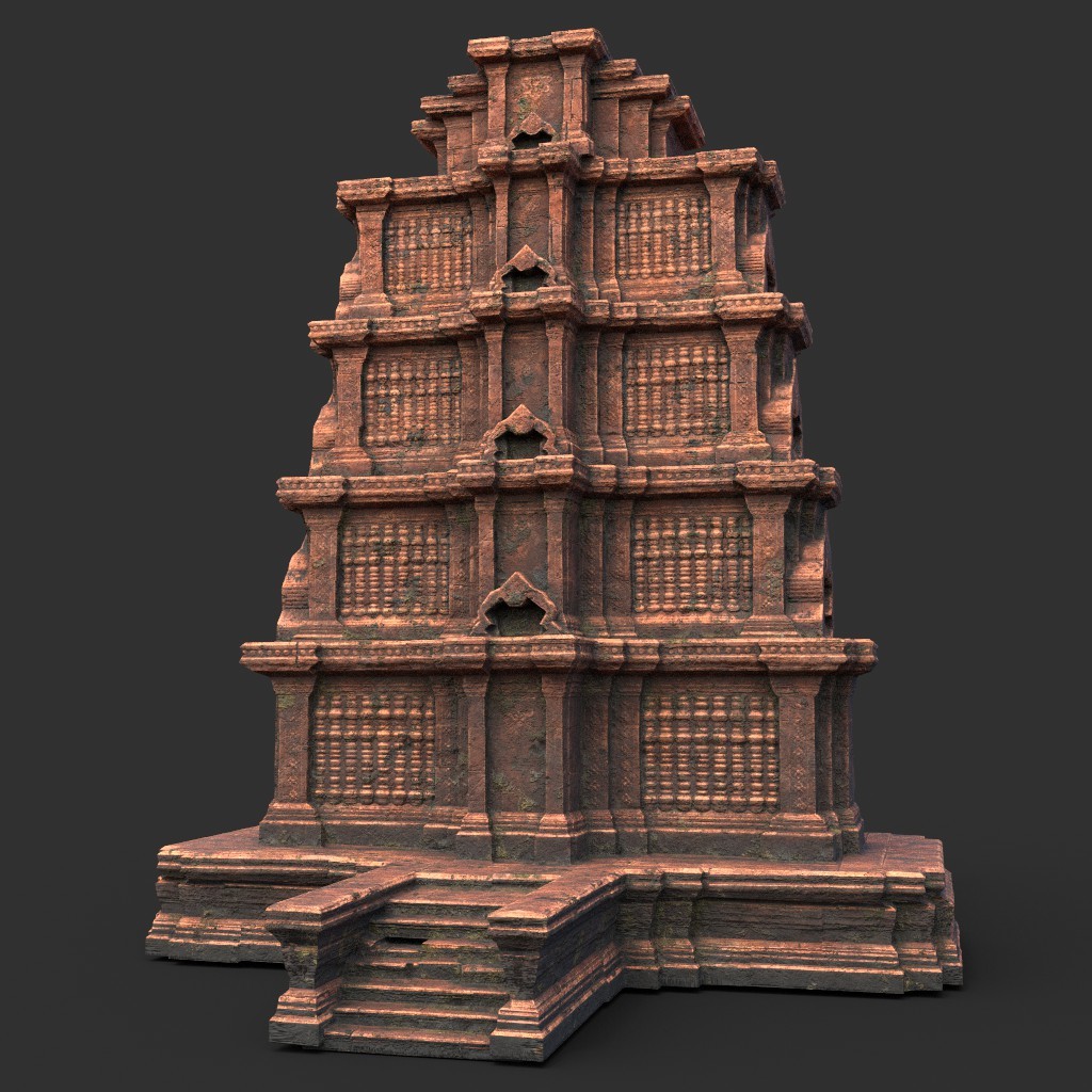 ArtStation - Ruin Ancient Temple - Khmer Architecture Pack A-01 | Resources
