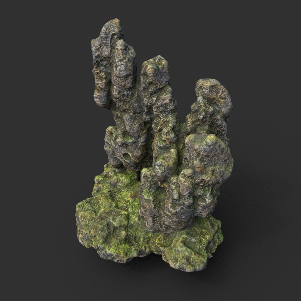 ArtStation - Low poly Fantasy Formation Rock Pack A 200213 | Game Assets