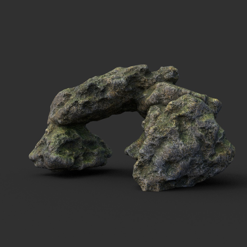 ArtStation - Low poly Fantasy Formation Rock Pack B 200213 | Game Assets