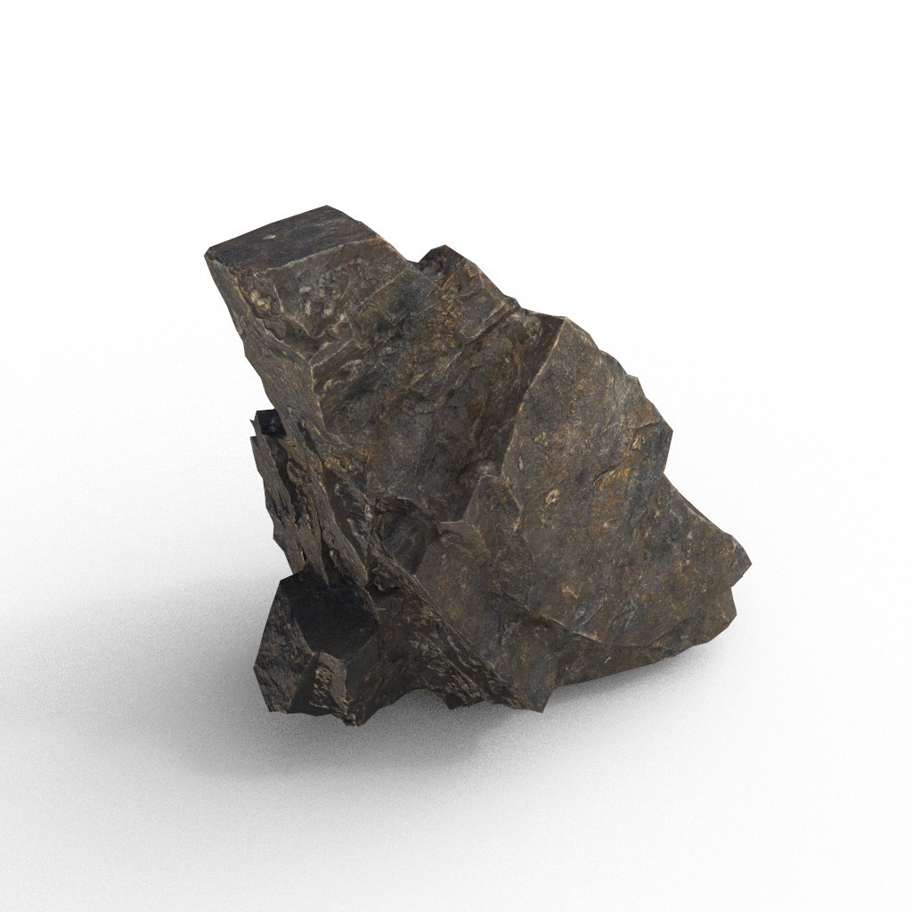 ArtStation - Low poly Black Granite Rock Formation Pack 200207 | Game ...