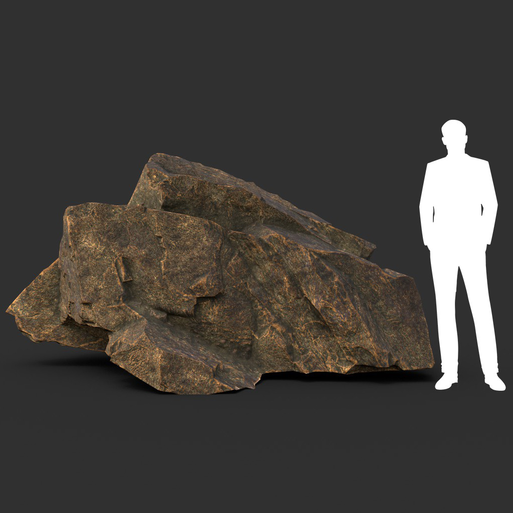 ArtStation - Low poly Brown Granite Rock Formation Pack 200207 | Game ...