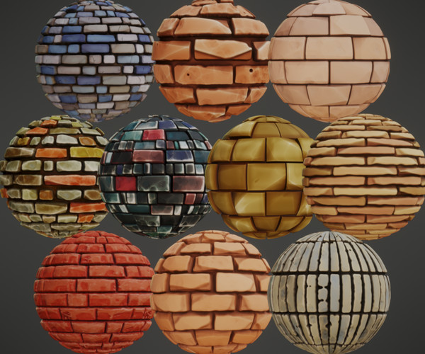 ArtStation - Stylized PBR Textures Bundle | Game Assets