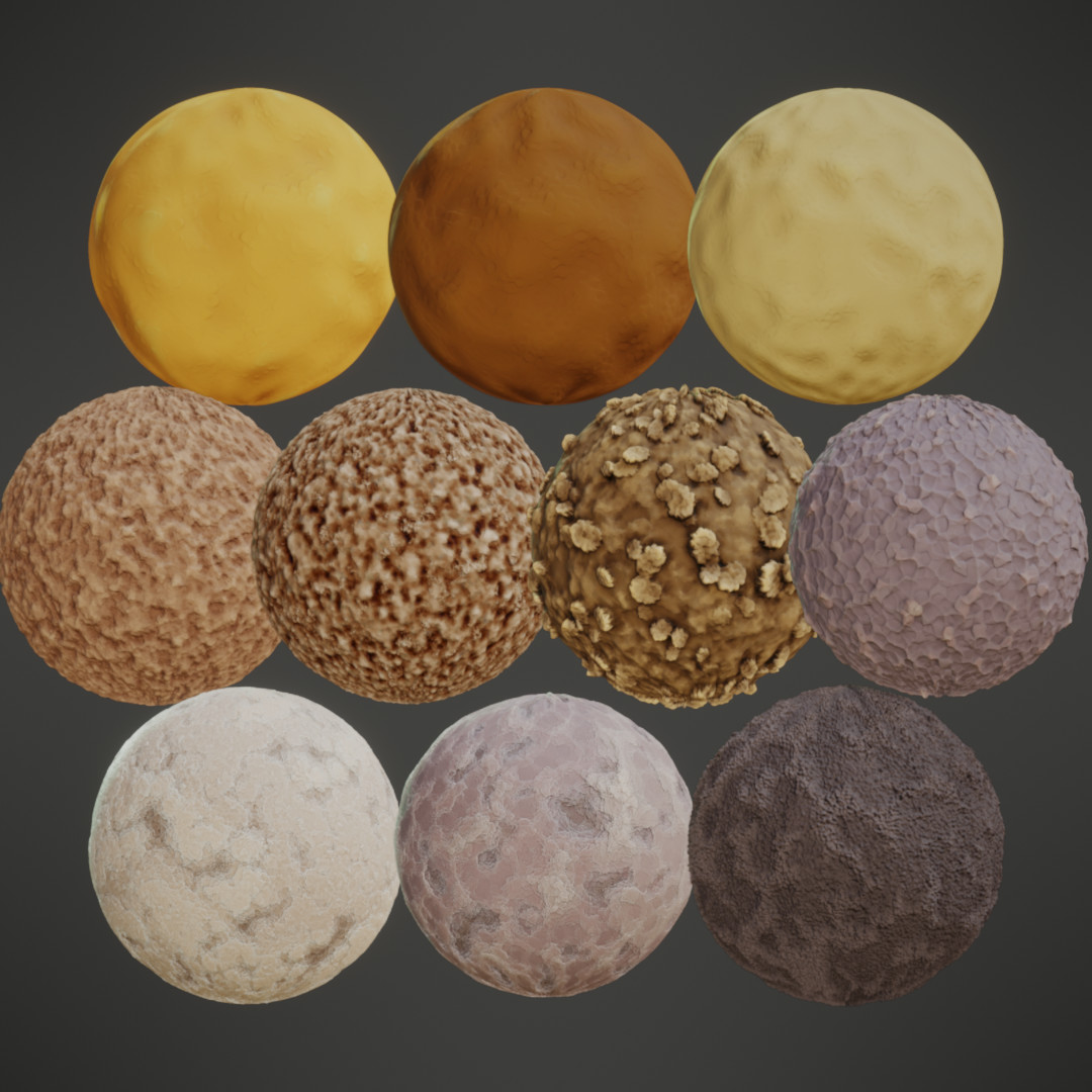 ArtStation - Stylized PBR Textures Bundle | Game Assets