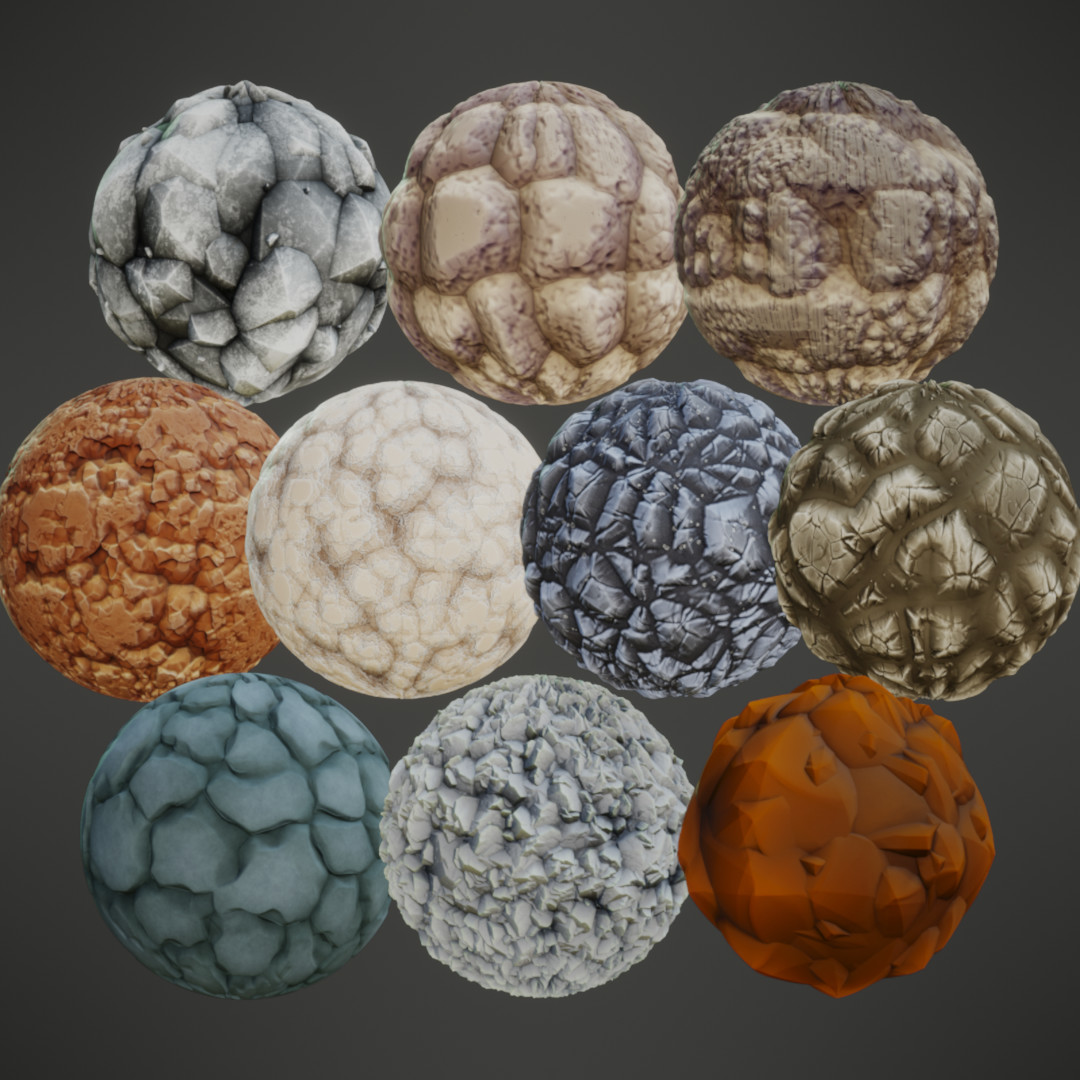 ArtStation - Stylized PBR Textures Bundle | Game Assets