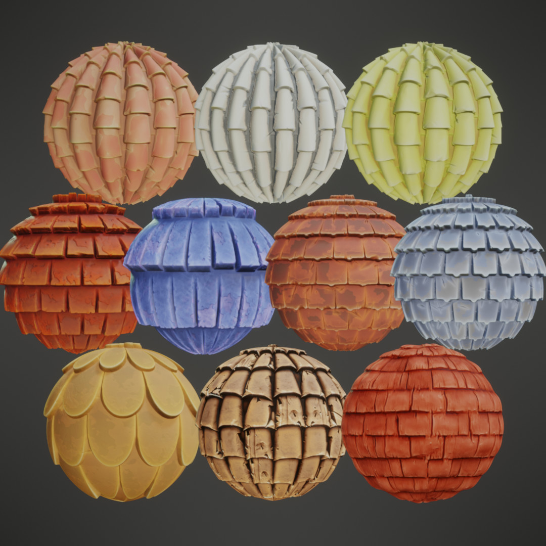 ArtStation - Stylized PBR Textures Bundle | Game Assets