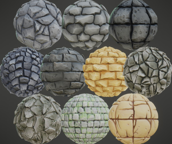 ArtStation - Stylized PBR Textures Bundle | Game Assets