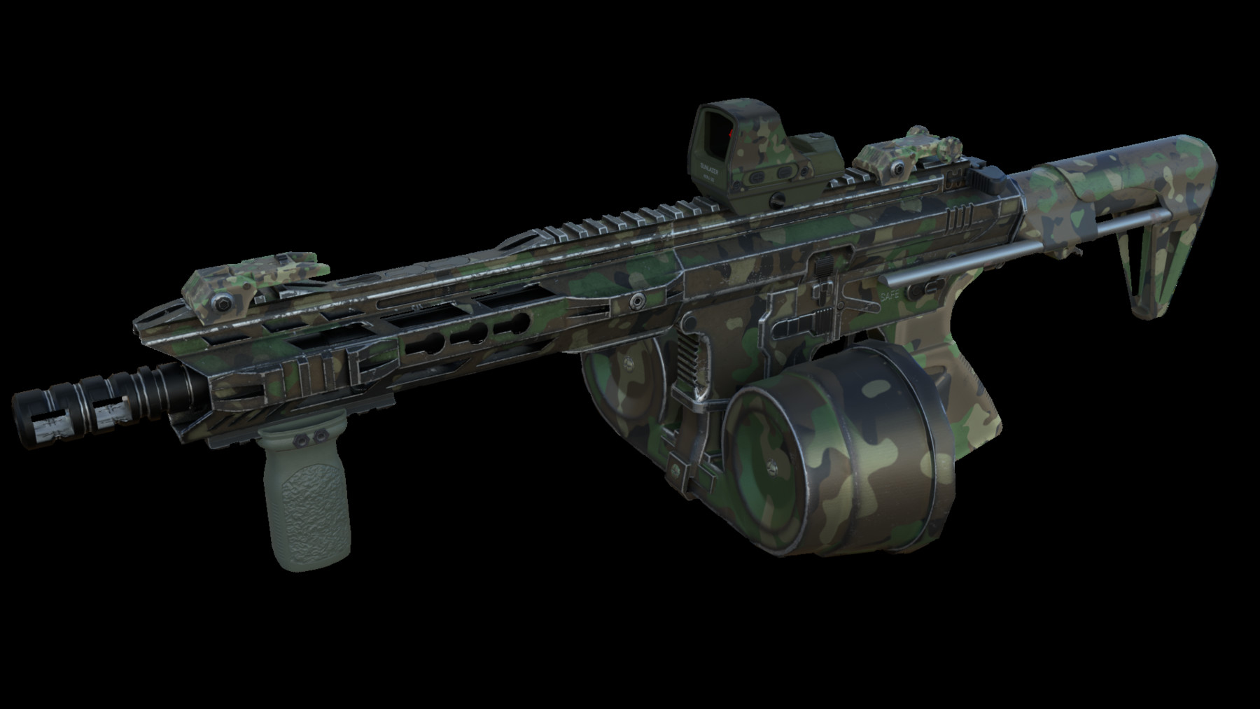 ArtStation - Modular Combat Rifle-Close Quarter Combat Variant | Game ...