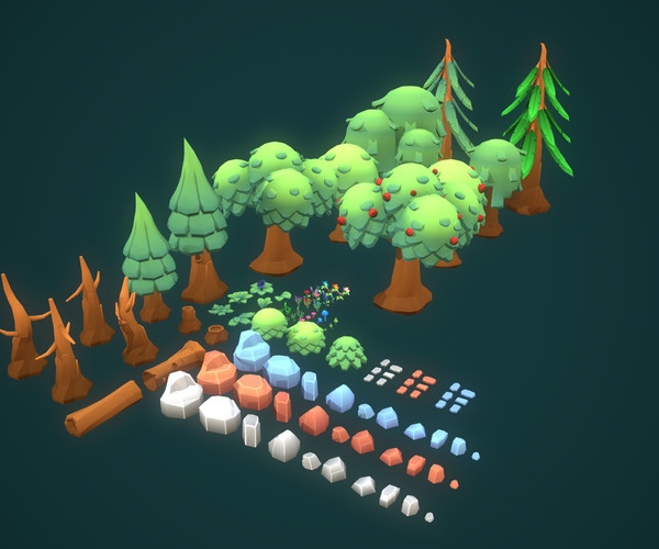 ArtStation - Low poly Medieval Toon Assets Set | Game Assets