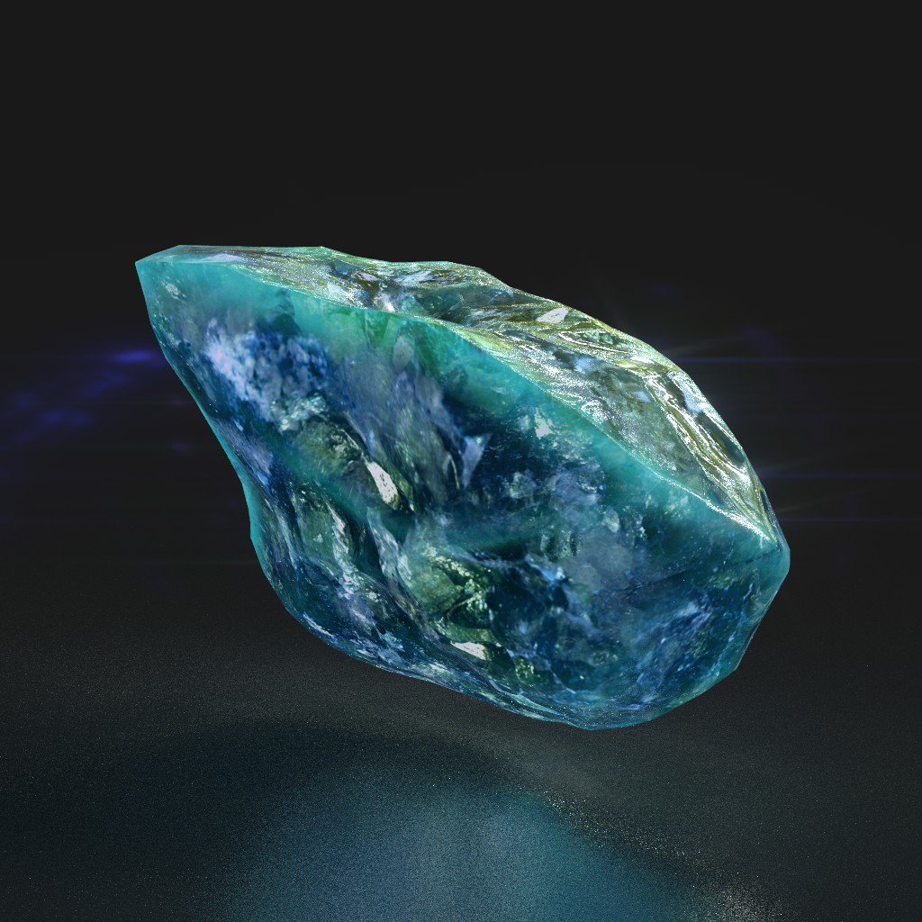 ArtStation - Low poly Blue Gemstone Pack 200115 | Game Assets