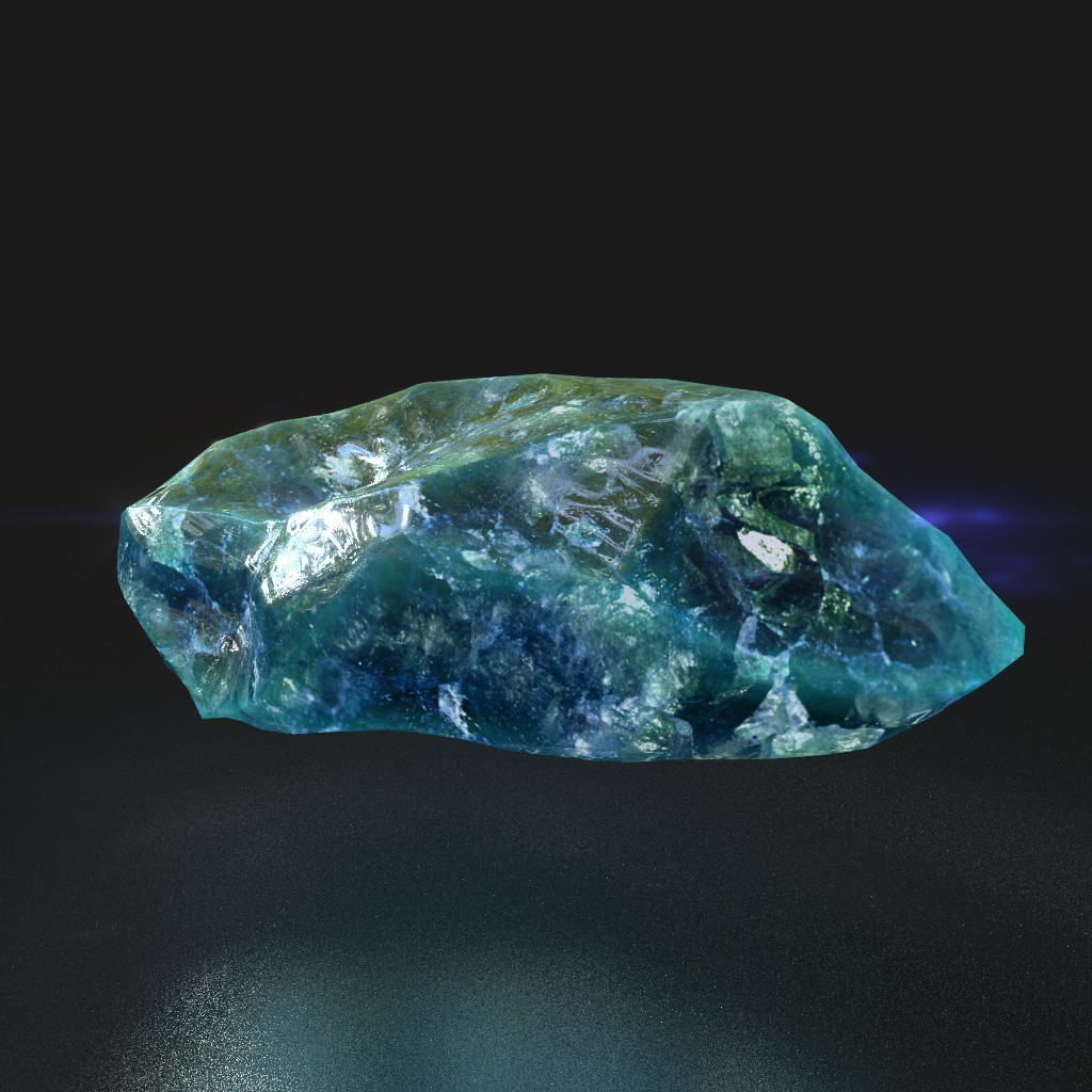 ArtStation - Low poly Blue Gemstone Pack 200115 | Game Assets