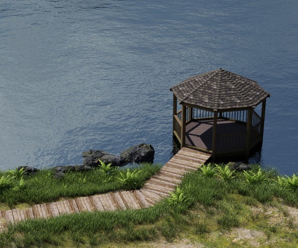 ArtStation - Gazebo Scene | Resources