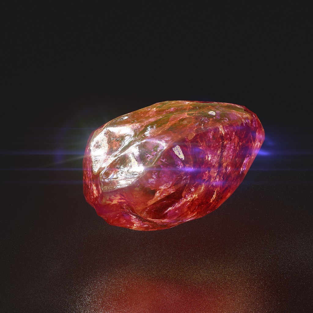 ArtStation - Low poly Red Gemstone Pack 200115 | Game Assets