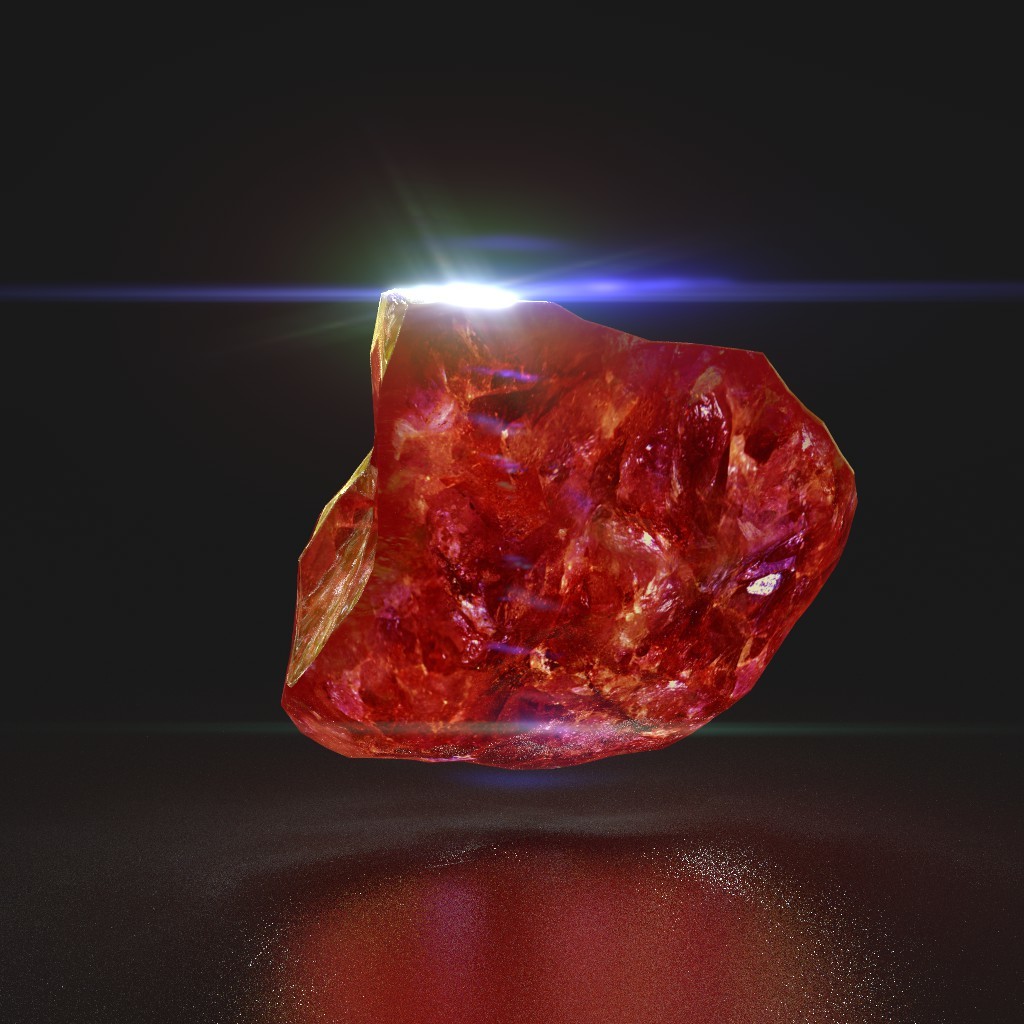 ArtStation - Low poly Red Gemstone Pack 200115 | Game Assets