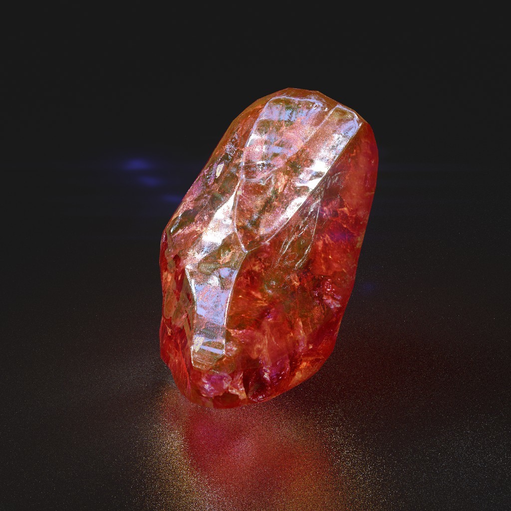 ArtStation - Low poly Red Gemstone Pack 200115 | Game Assets