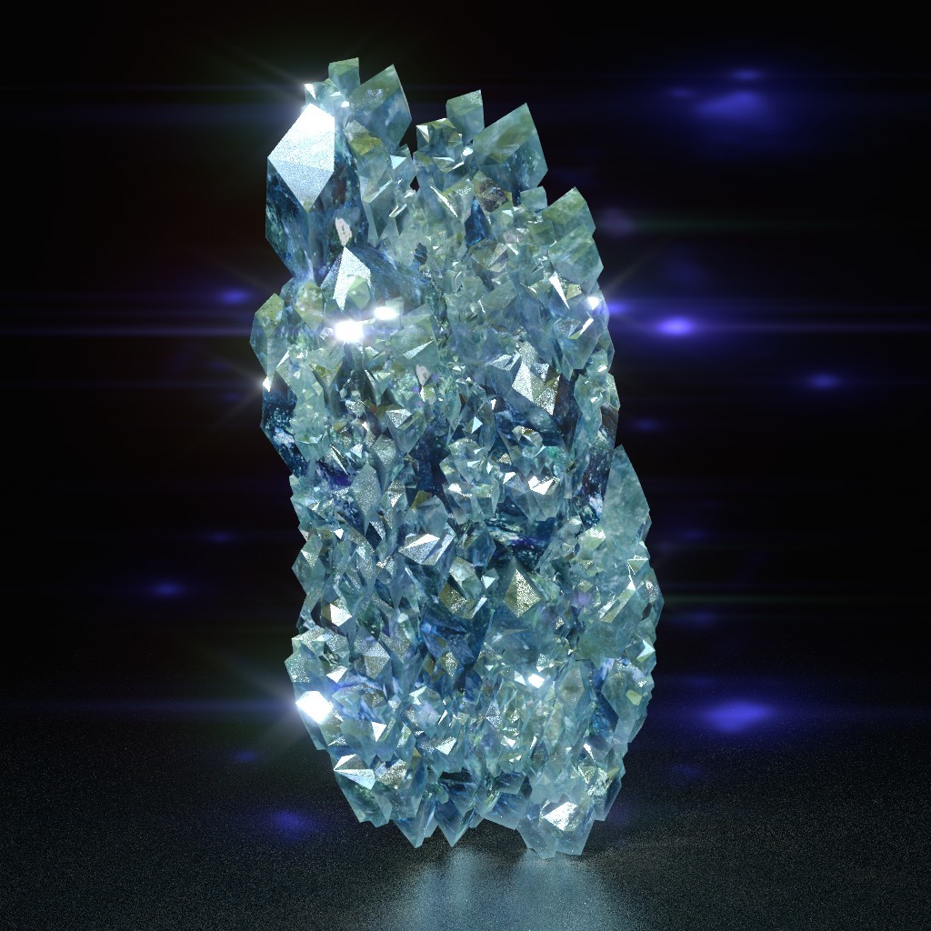 ArtStation - Low Poly Blue Crystal Gemstone Pack 200112 | Game Assets