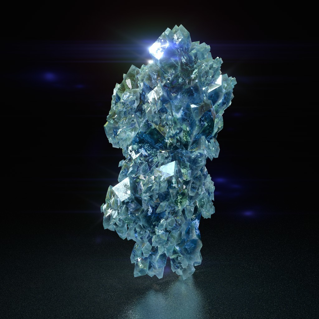 ArtStation - Low Poly Blue Crystal Gemstone Pack 200112 | Game Assets