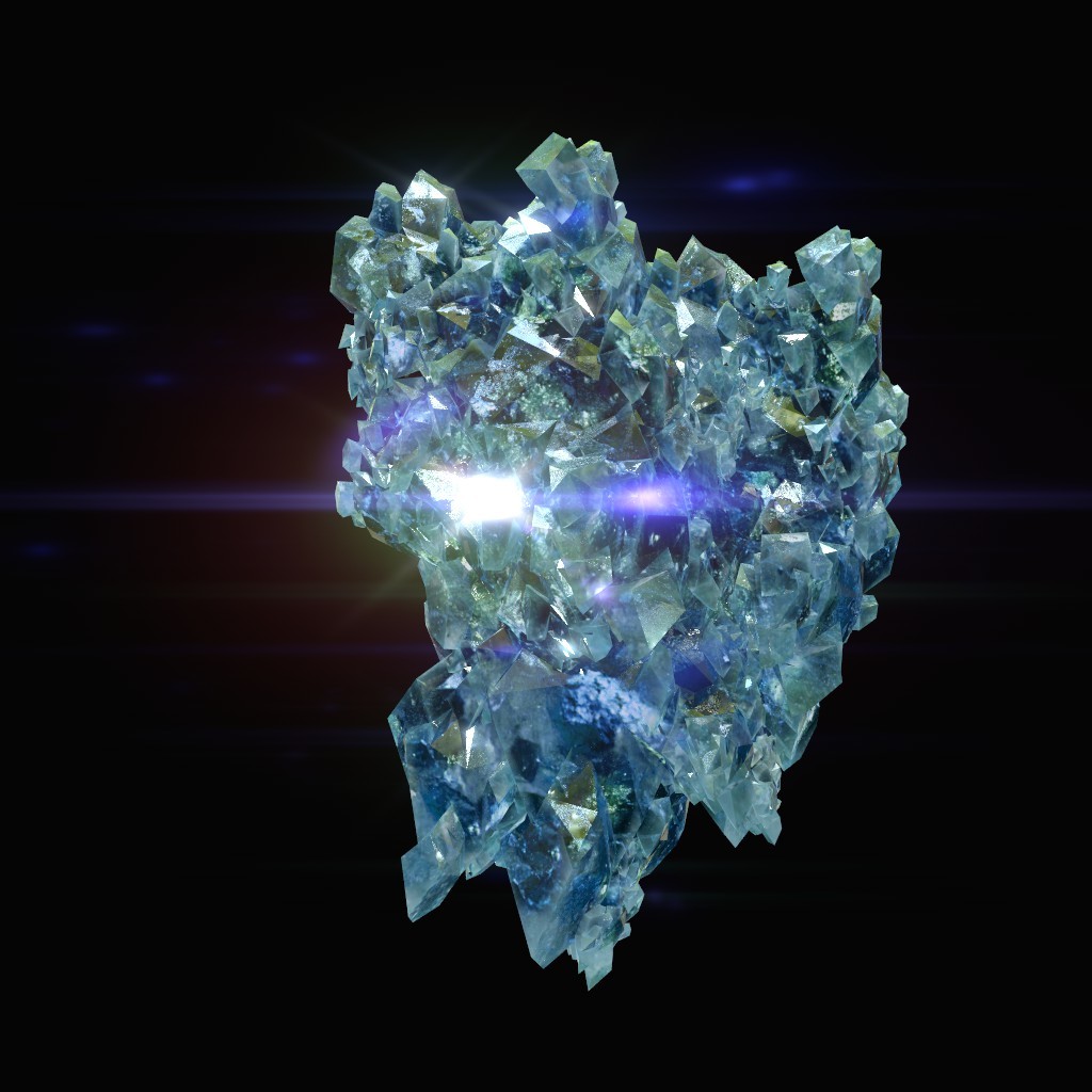 ArtStation - Low Poly Blue Crystal Gemstone Pack 200112 | Game Assets