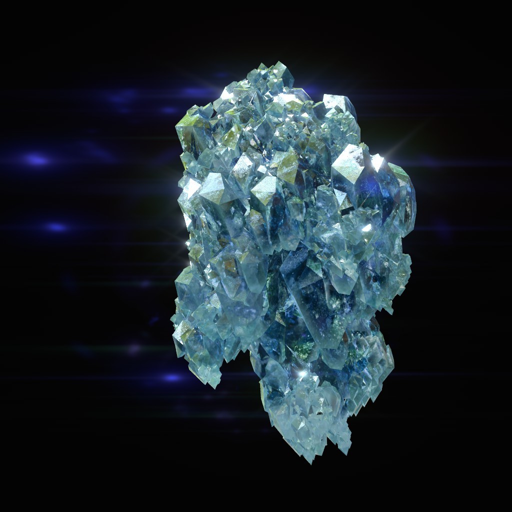 ArtStation - Low Poly Blue Crystal Gemstone Pack 200112 | Game Assets