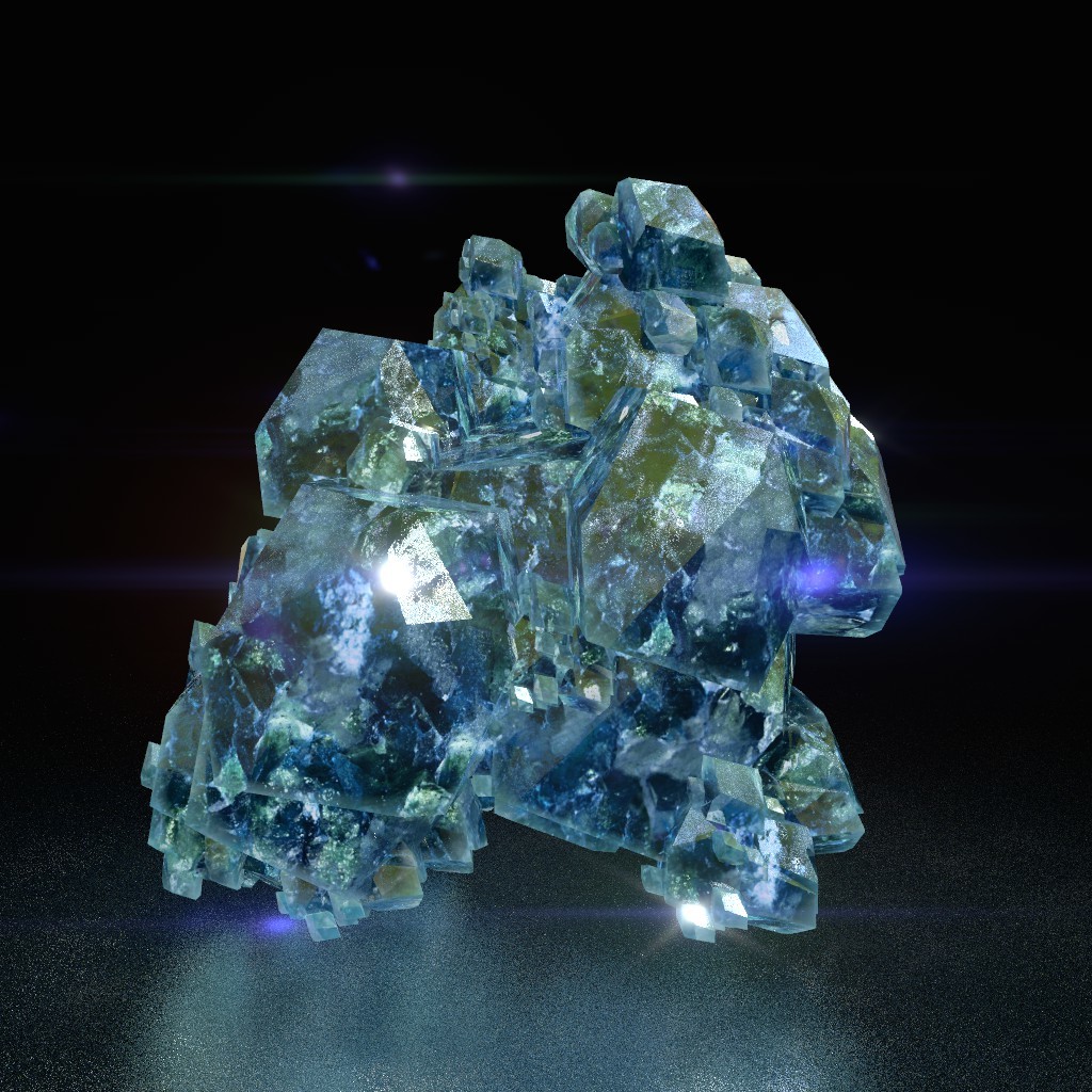 ArtStation - Low Poly Blue Crystal Gemstone Pack 200112 | Game Assets