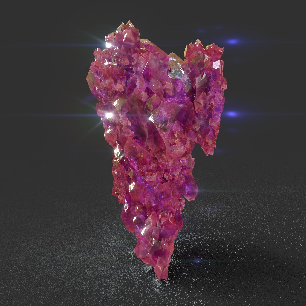 ArtStation - Low Poly Pink Crystal Gemstone Pack 200112 | Game Assets