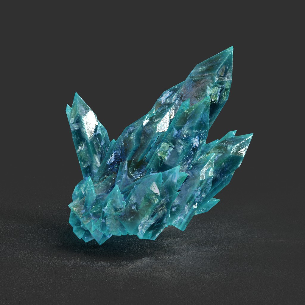 ArtStation - Low poly Blue Crystal Gemstone Pack 200110 | Game Assets