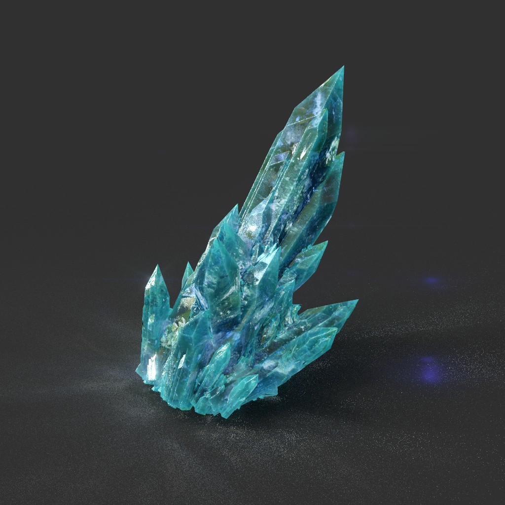 ArtStation - Low poly Blue Crystal Gemstone Pack 200110 | Game Assets