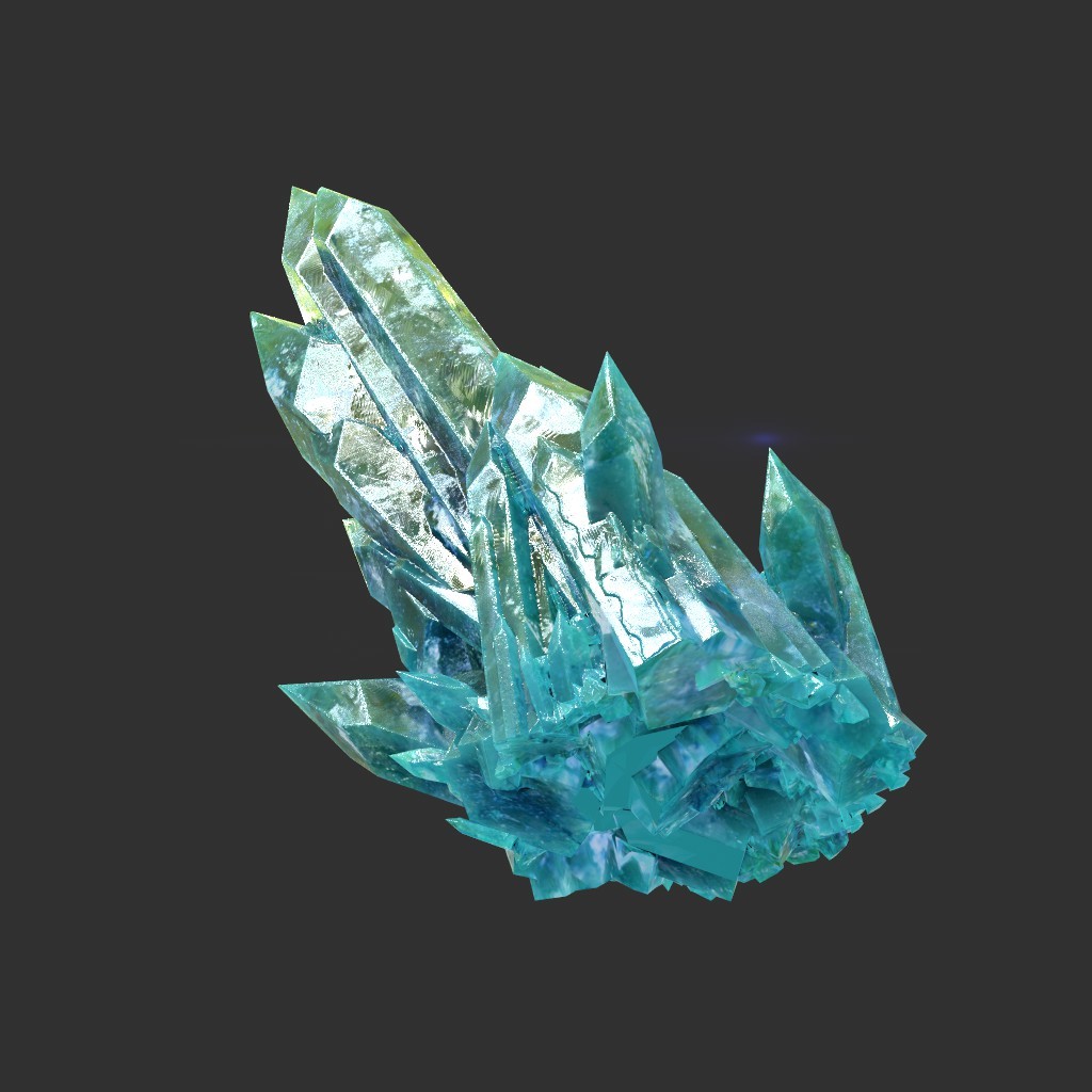 ArtStation - Low poly Blue Crystal Gemstone Pack 200110 | Game Assets