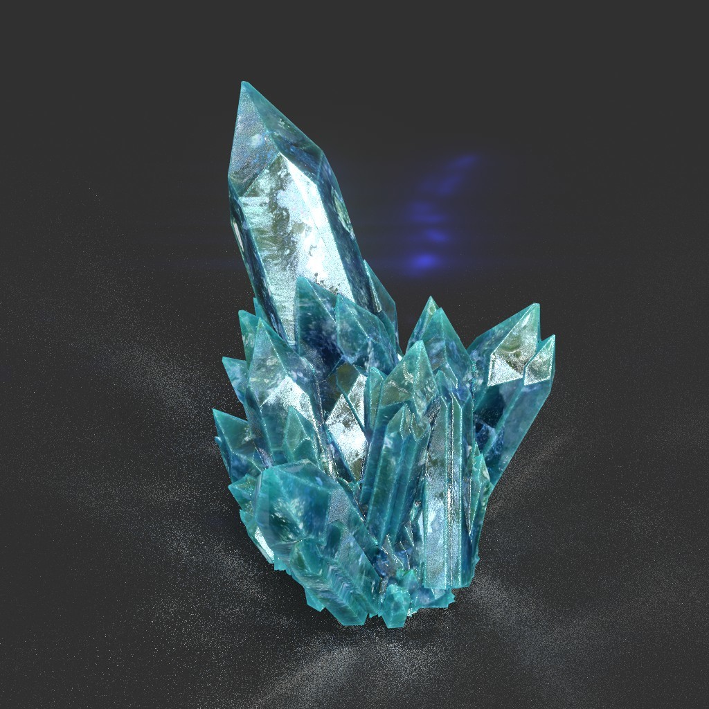 ArtStation - Low poly Blue Crystal Gemstone Pack 200110 | Game Assets