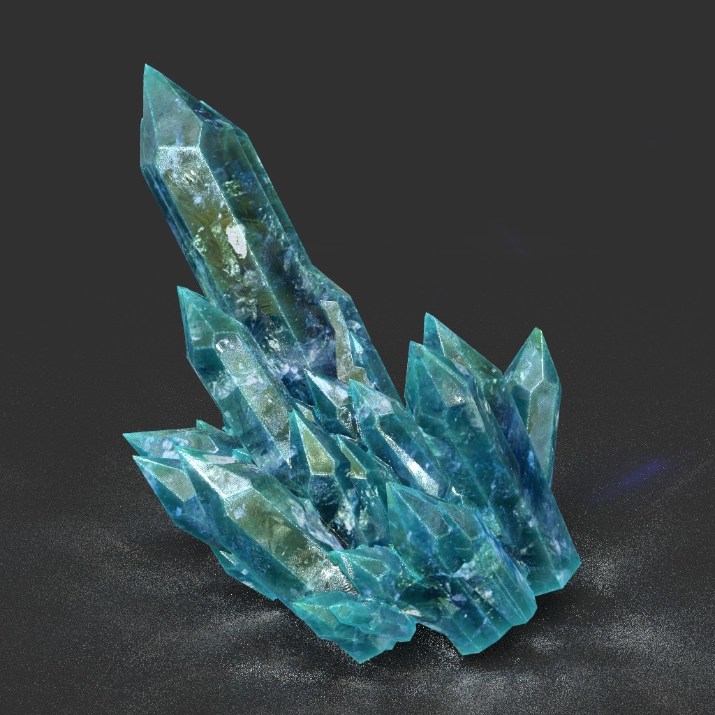 ArtStation - Low poly Blue Crystal Gemstone Pack 200110 | Game Assets