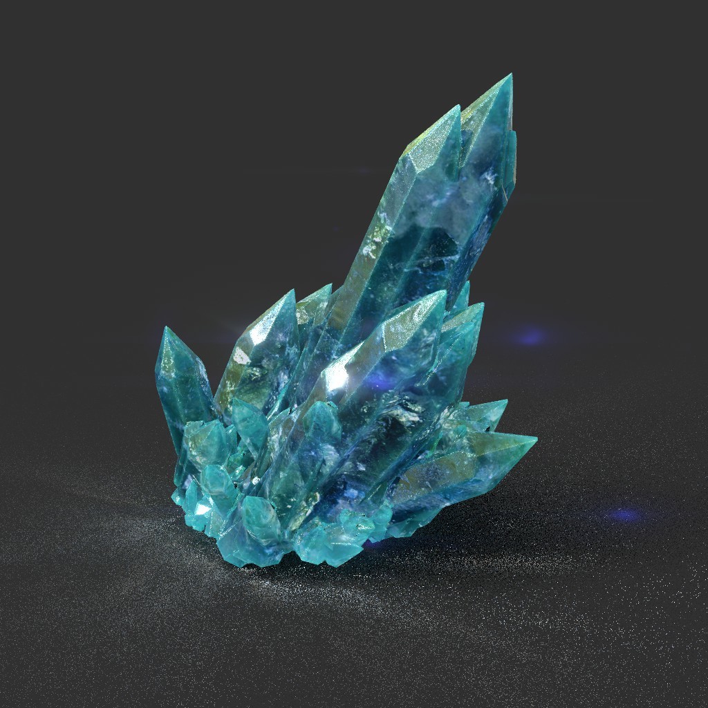ArtStation - Low poly Blue Crystal Gemstone Pack 200110 | Game Assets