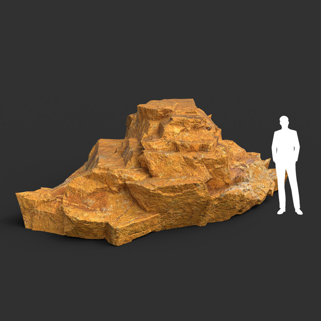 ArtStation - Low poly Yellow Sandstone Desert Pack 200209 | Game Assets