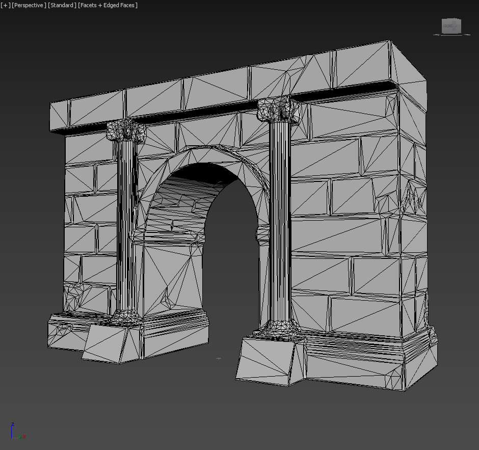 ArtStation - Low poly Ancient Roman Ruin Construction Pack 02 - Snow ...