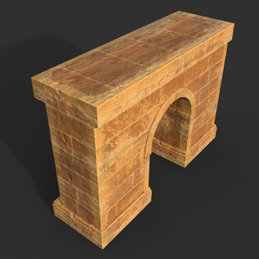 ArtStation - Low poly Ancient Roman Ruin Construction Pack - Sandstone ...