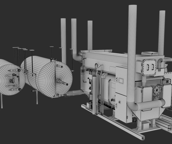 ArtStation - Absorption Chiller & Pressure Tank | Resources