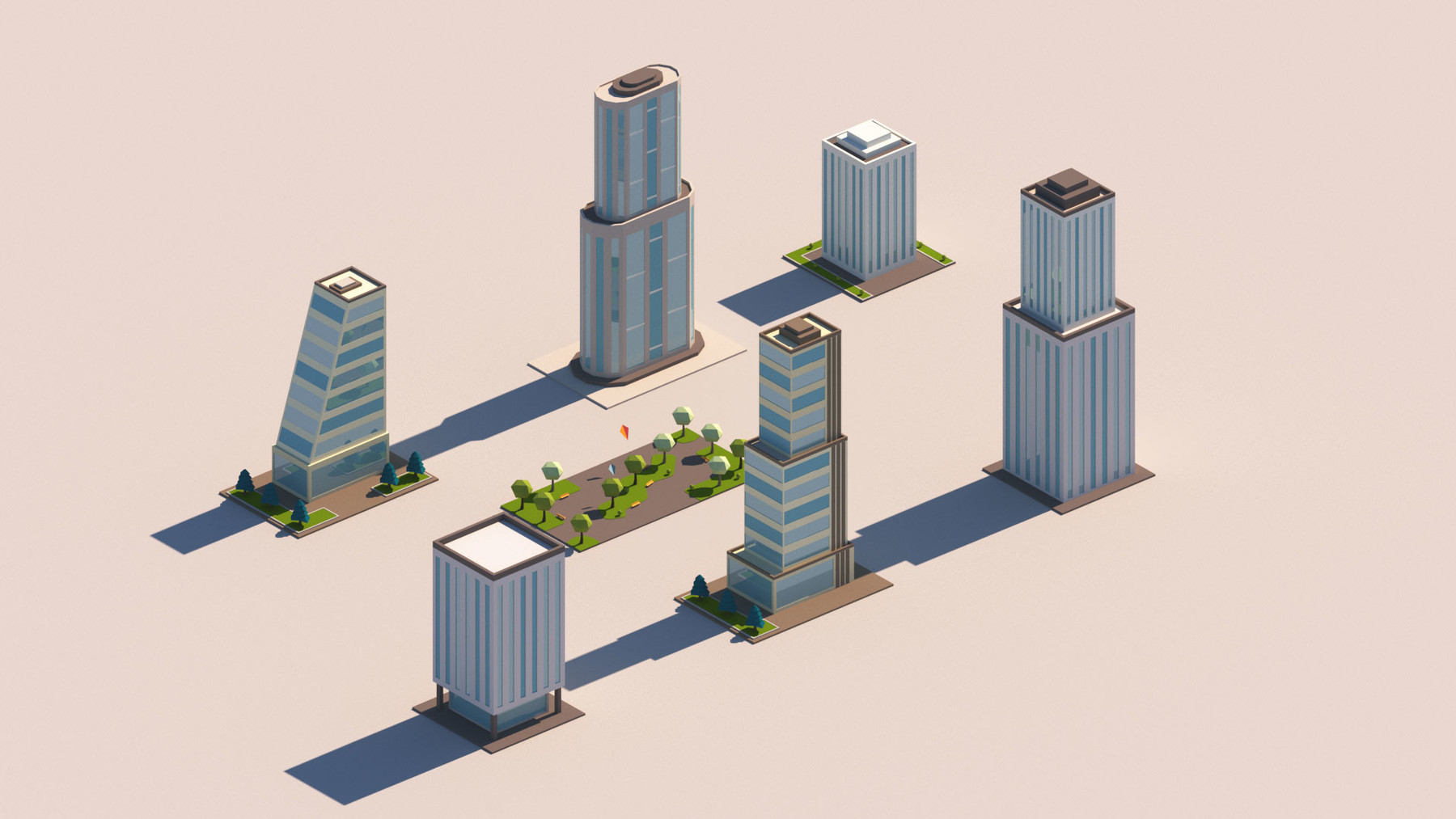 ArtStation - Cartoon City Pack Lowpoly | Game Assets