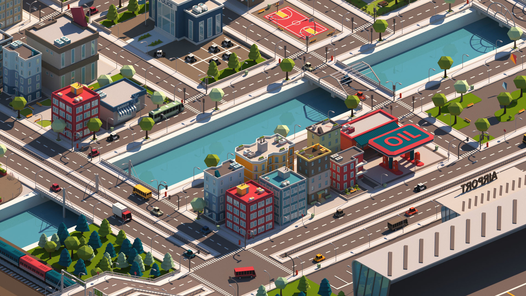 ArtStation - Cartoon City Pack Lowpoly | Game Assets