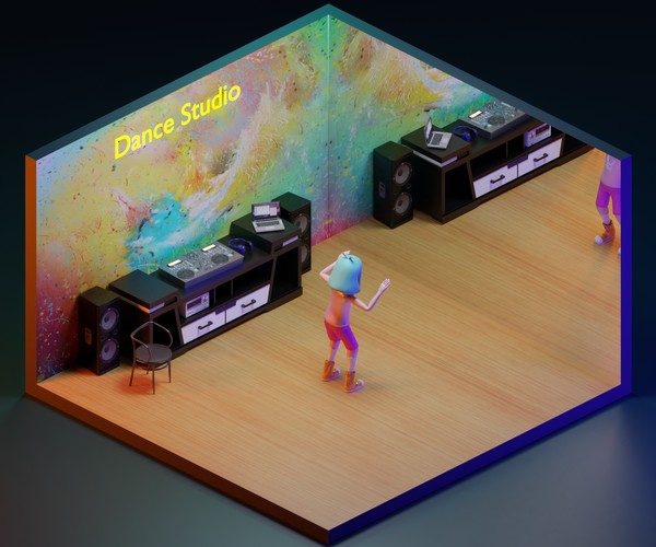 ArtStation - dance studio | Resources