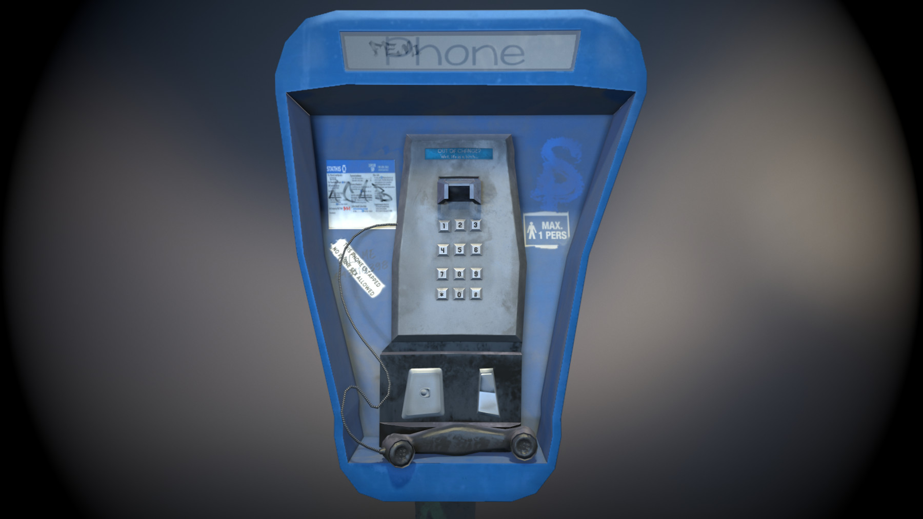 ArtStation - Stylised Payphone | Game Assets