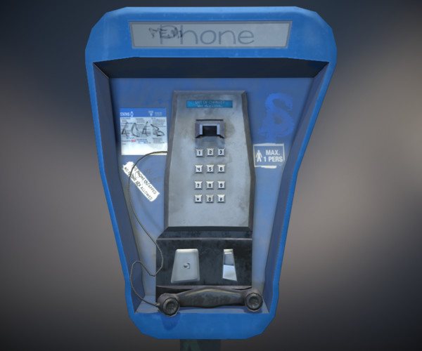 ArtStation - Stylised Payphone | Game Assets