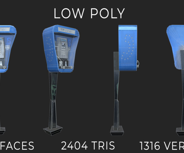 ArtStation - Stylised Payphone | Game Assets